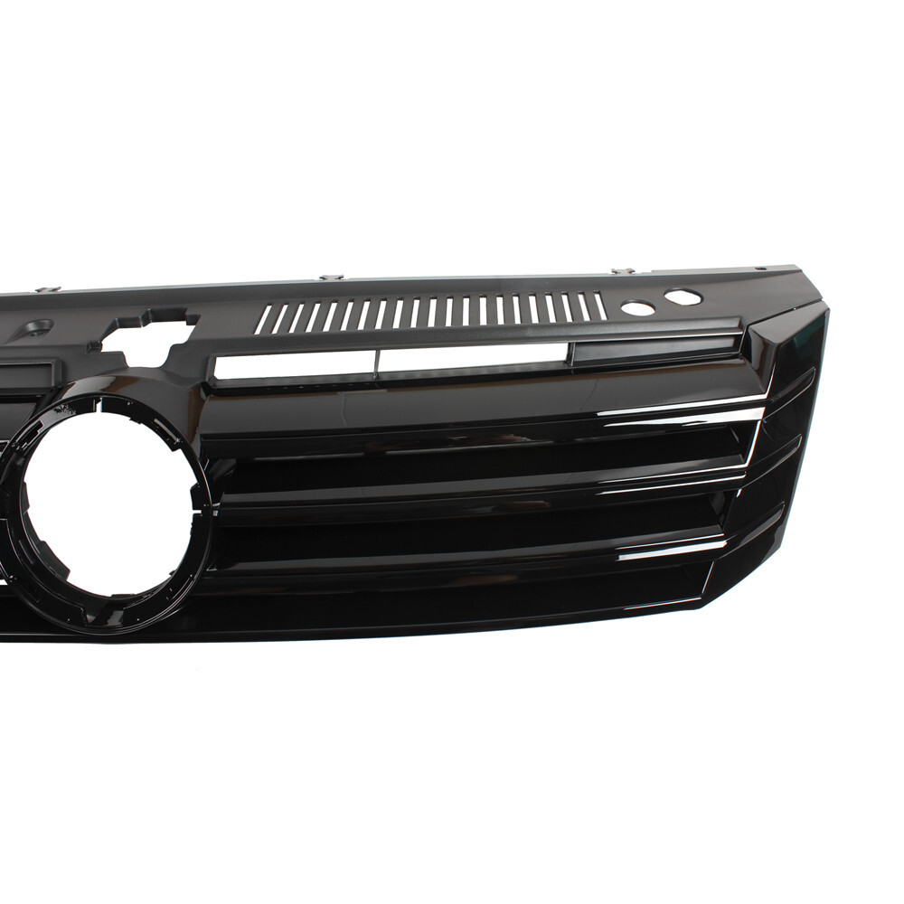 Fit For 2012-2015 VW Passat B7 Front Bumper Center Grille Gloss Black ...