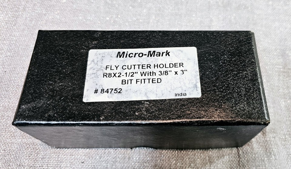 Micro Mark Fly Cutter Holder R8 2-1/2" with 3/8" x 3 Bit Fitted India ...