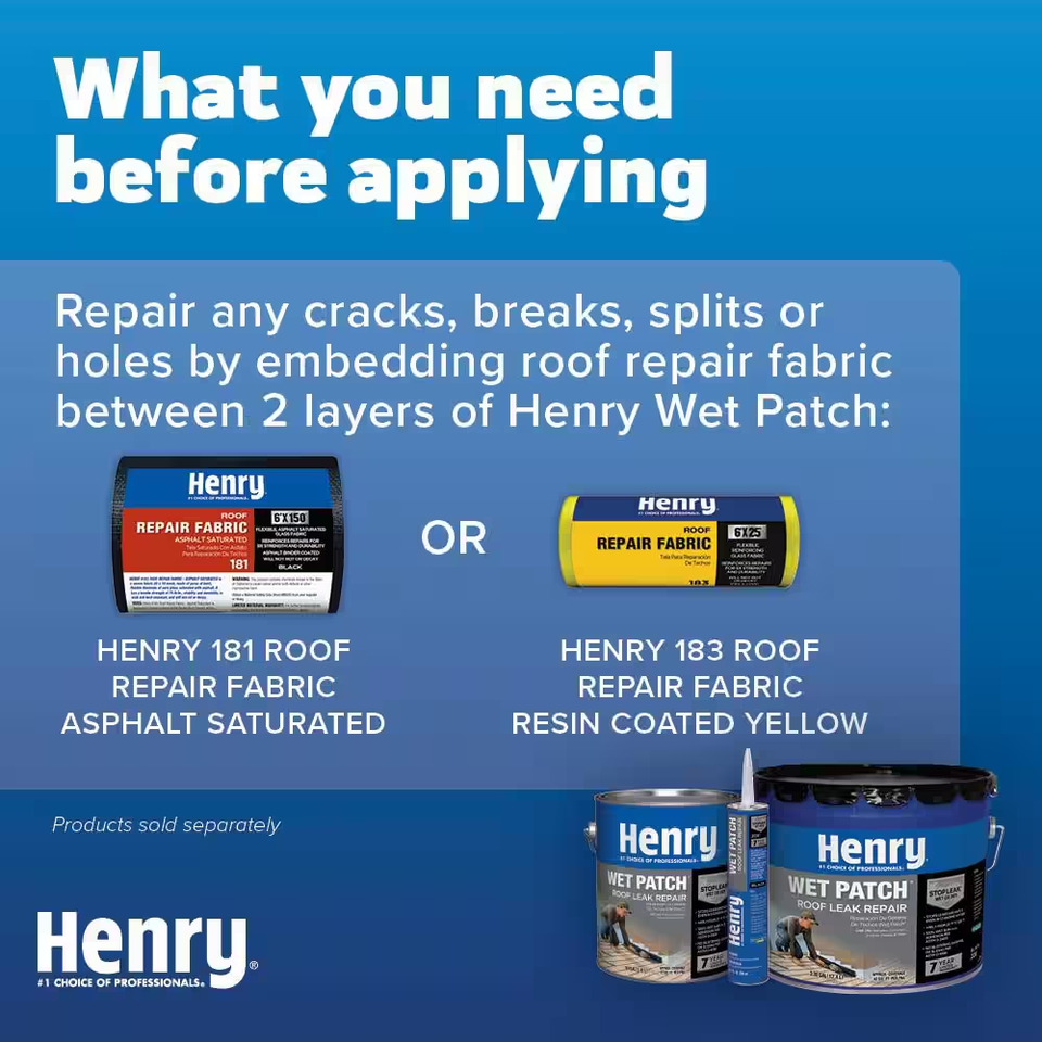 Henry 208 Wet Patch Black Roof Leak Repair Sealant Caulk 10.1 oz. | eBay