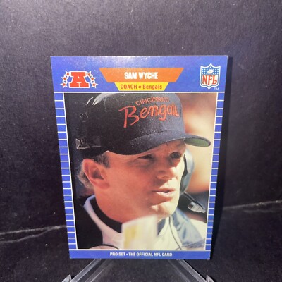 1989 Pro Set #72 SAM WYCHE Cincinnati Bengals | eBay