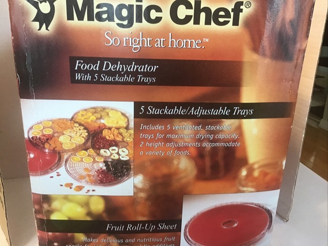 Magic Chef 470 Food Dehydrator 5 Stackable Trays W/ 2 Height ...