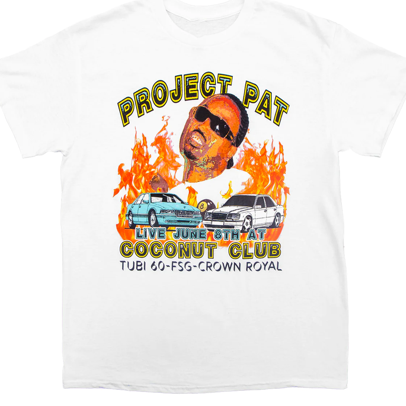 Project Pat RAPPER live T-shirt white Short sleeve all sizes S-5xl 176 ...