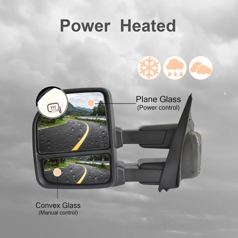 Power Temp Sensor Towing Mirror For 2015-2018 Ford F-150 Pickup Right ...