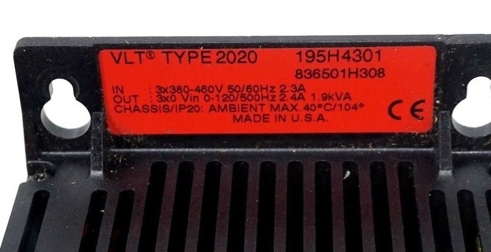 USED DANFOSS 195H4301 VARIABLE SPEED DRIVE VLT 2020 PACK | eBay UK