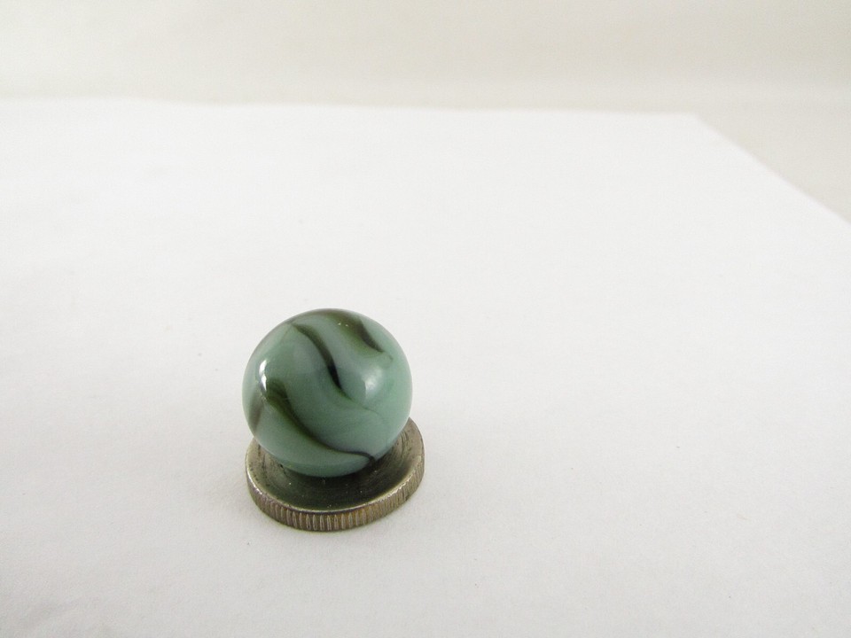 WILD Vintage GREEN CAMO Christensen or ALLEY Tri-Color Swirl Marbles ...