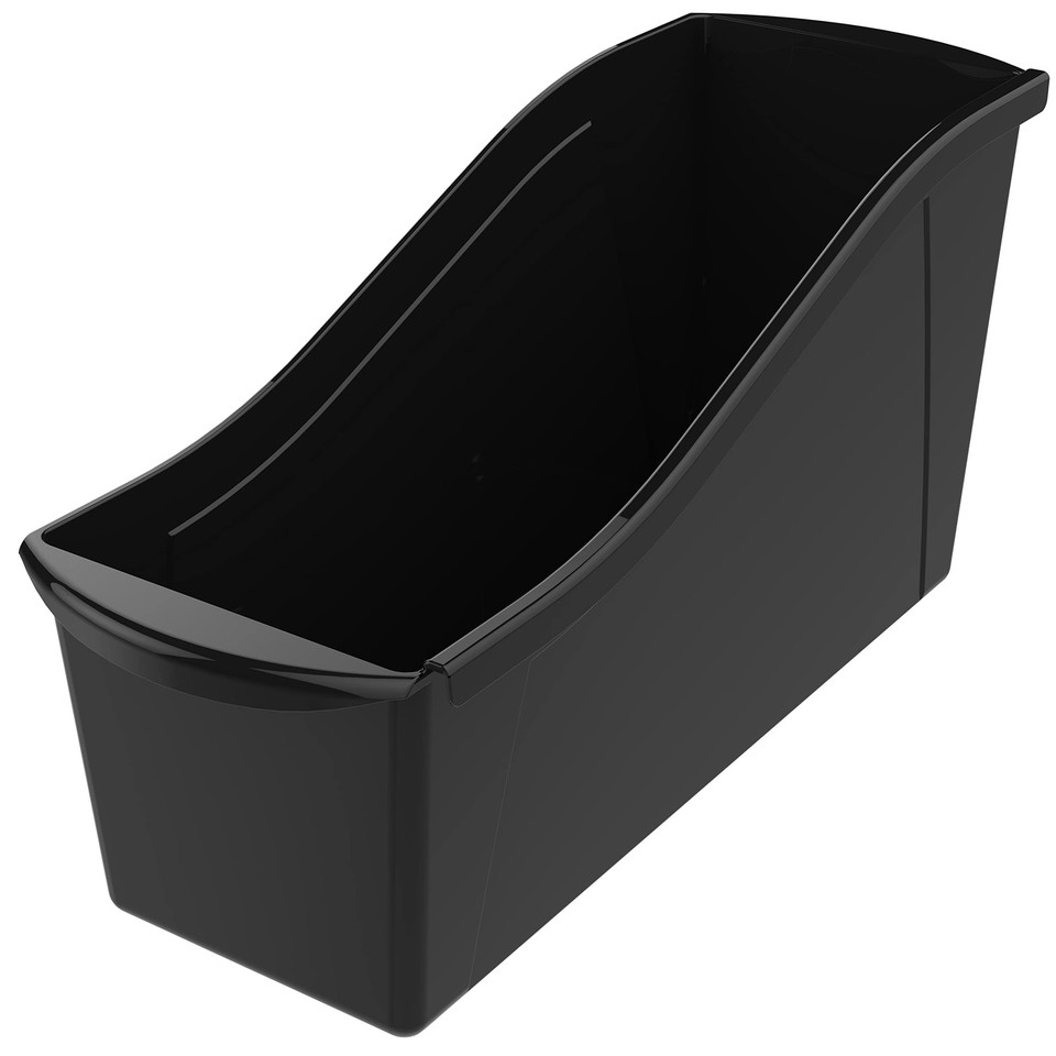 Large Book Bin, Interlocking Plastic Organizer for Home, Office and ...