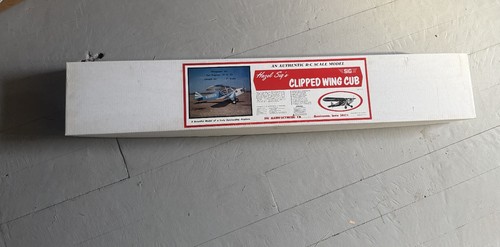NIB Vintage Sig Clipped Wing Cub 56" W/S RC Balsa Model Airplane Kit | eBay