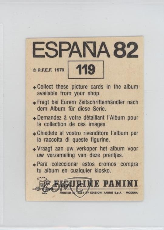 1982 Panini World Cup Espana 82 Stickers Wolfgang Dremmler #119 | eBay