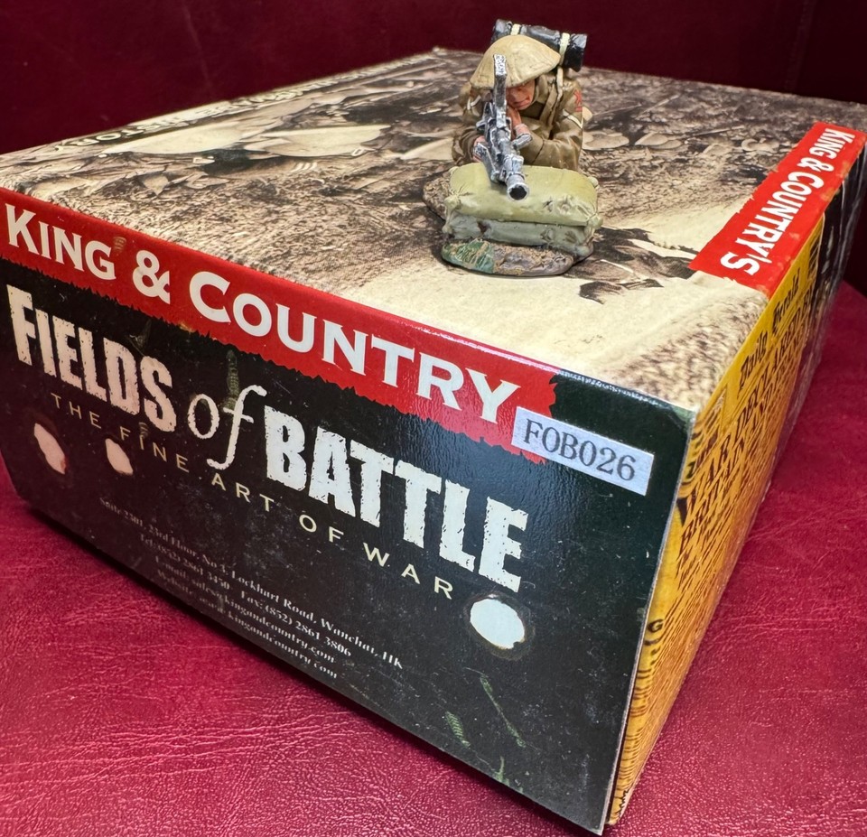 King and Country-FoB026/Retired-British Lying Firing Bren Light Machine ...