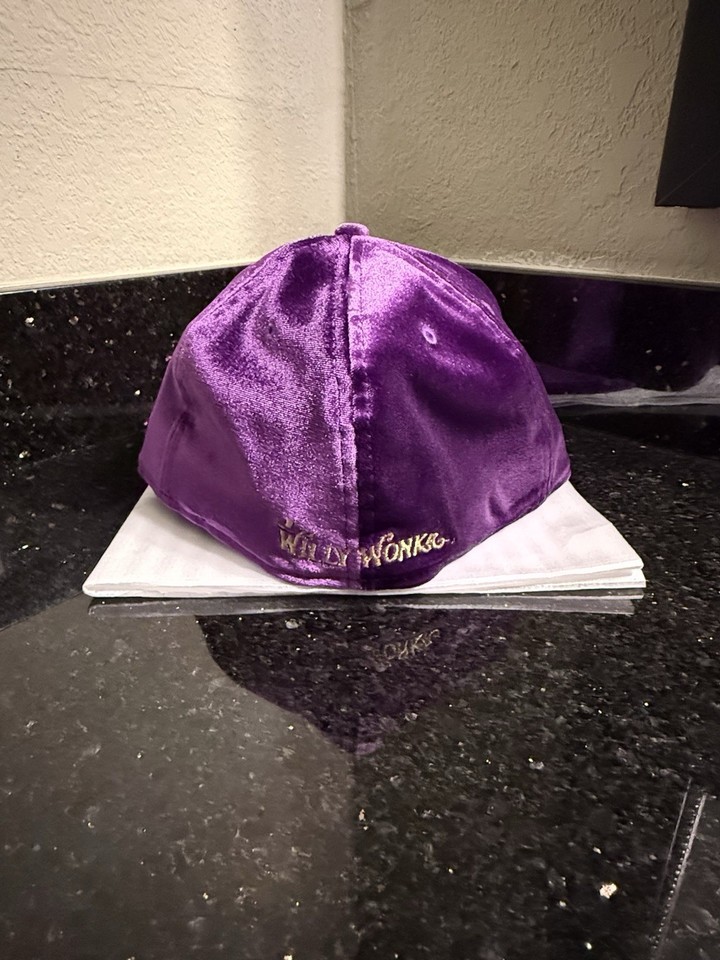 NEW ERA 59FIFTY Purple Velvet Willy Wonka 7 1/4 Hat Brand New A Classic ...