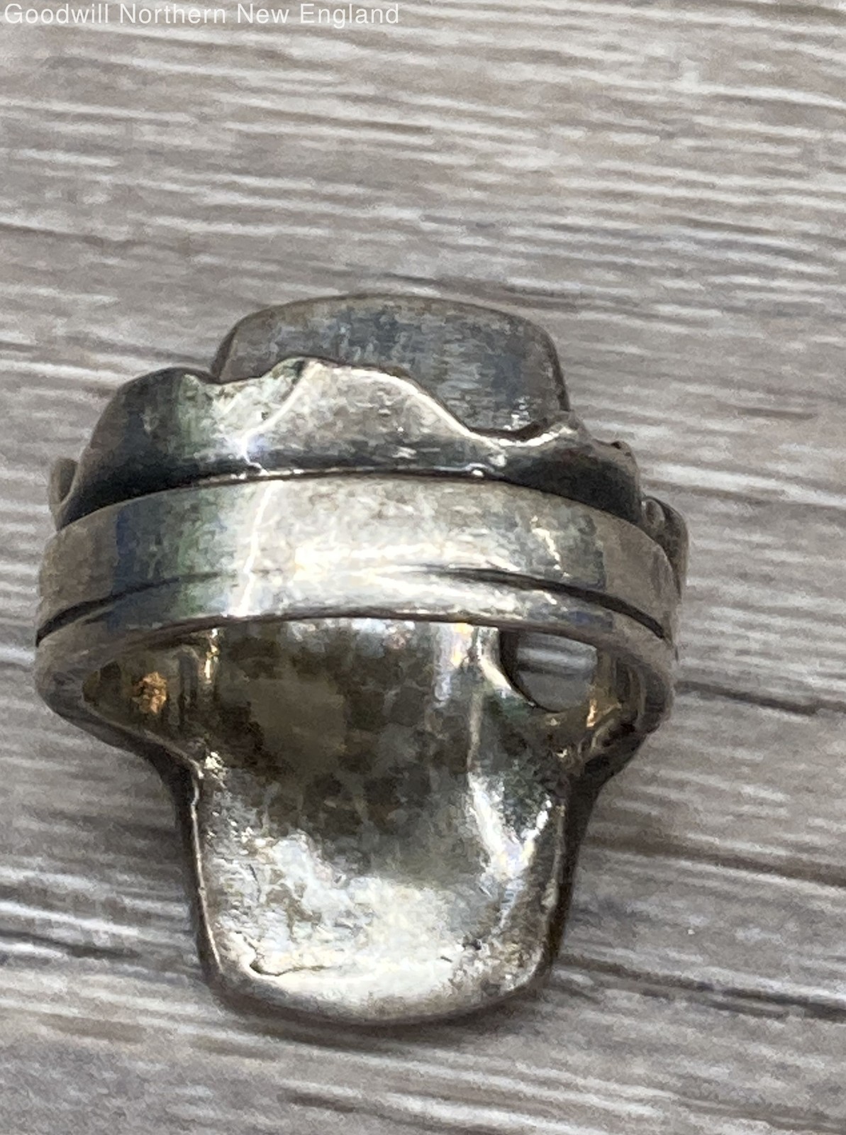 Unmarked Tests Sterling Silver Key Band Ring Size 5.5 US 10.19g | eBay