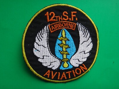 US Army 12th Special Forces Group AIRBORNE AVIATION Section Patch | eBay