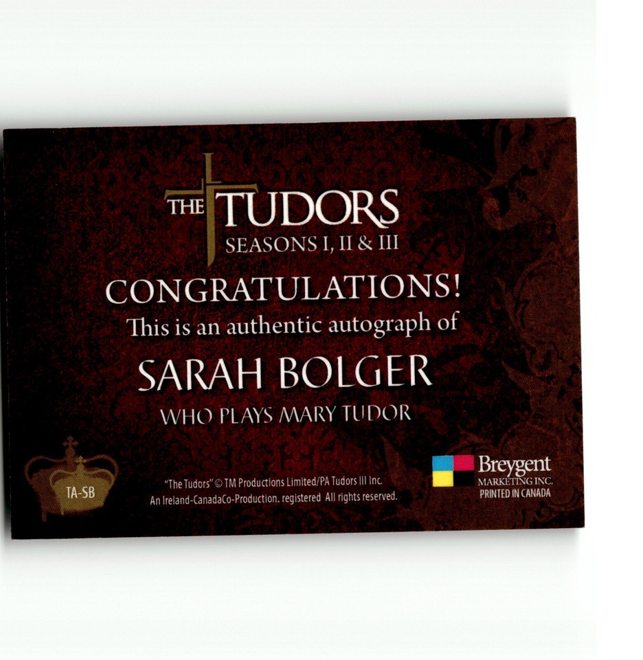 4-11-22 . 2011 tudors 1 2 3 #ta-sb sarah bolger as mary tudor auto ...