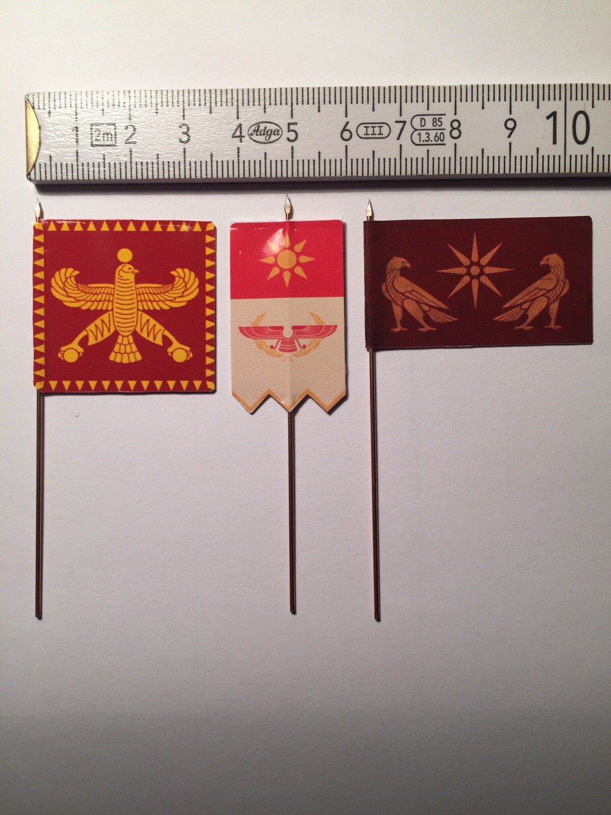 1251) 3x 25mm 28mm Ancient Parthian Empire Banner and Flags Special ...