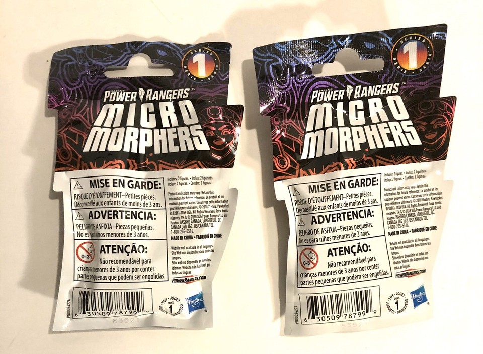 Power Rangers Toys Micro Morphers Series 1 Collectible Figures Lot Of 2 ...