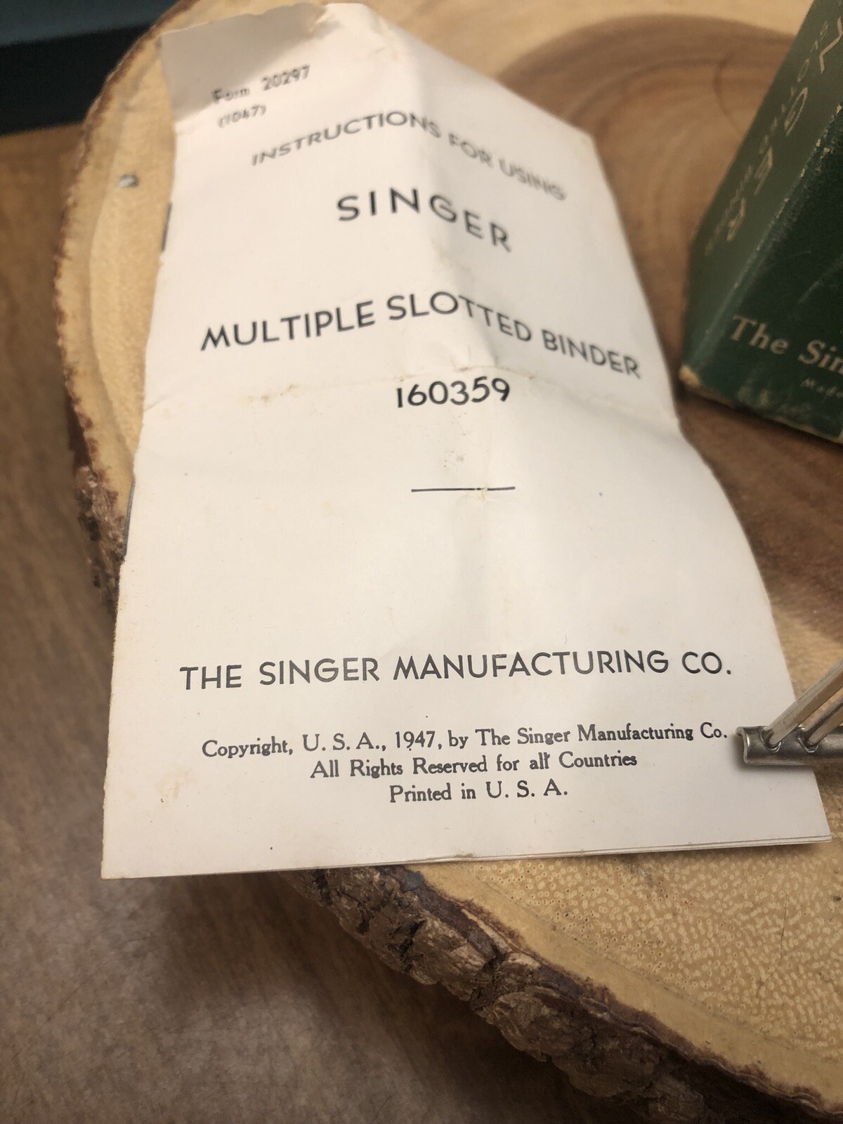 Singer Multiple Slotted Binder Attachment #160359 Featherweight Sewing ...