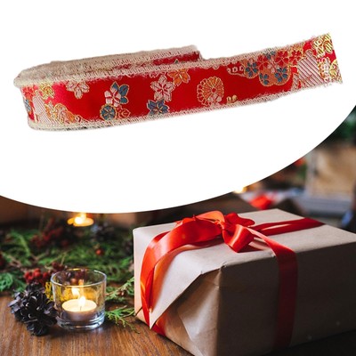 Chinese New Year Satin Ribbon Florist Ribbon Multipurpose DIY Red ...