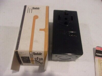 RODALE 1738 SURFACE POWER GROUNDING RECEPTACLE 3 POLE 30A 4 WIRE 125 ...