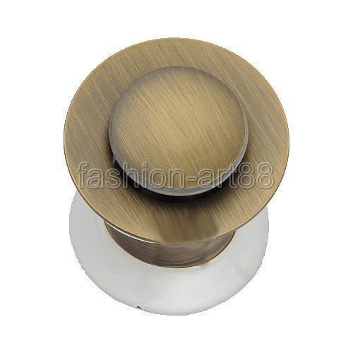 Antique Brass Retro Pop Up Bathroom Vessel Sink Basin Drain With ...