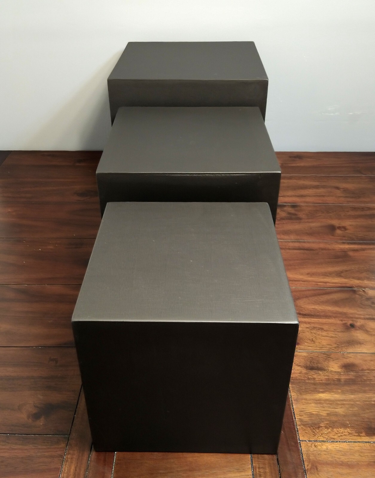 12" x 12" x 12" Black Display Posing Cube Pedestal Stand Riser Column ...