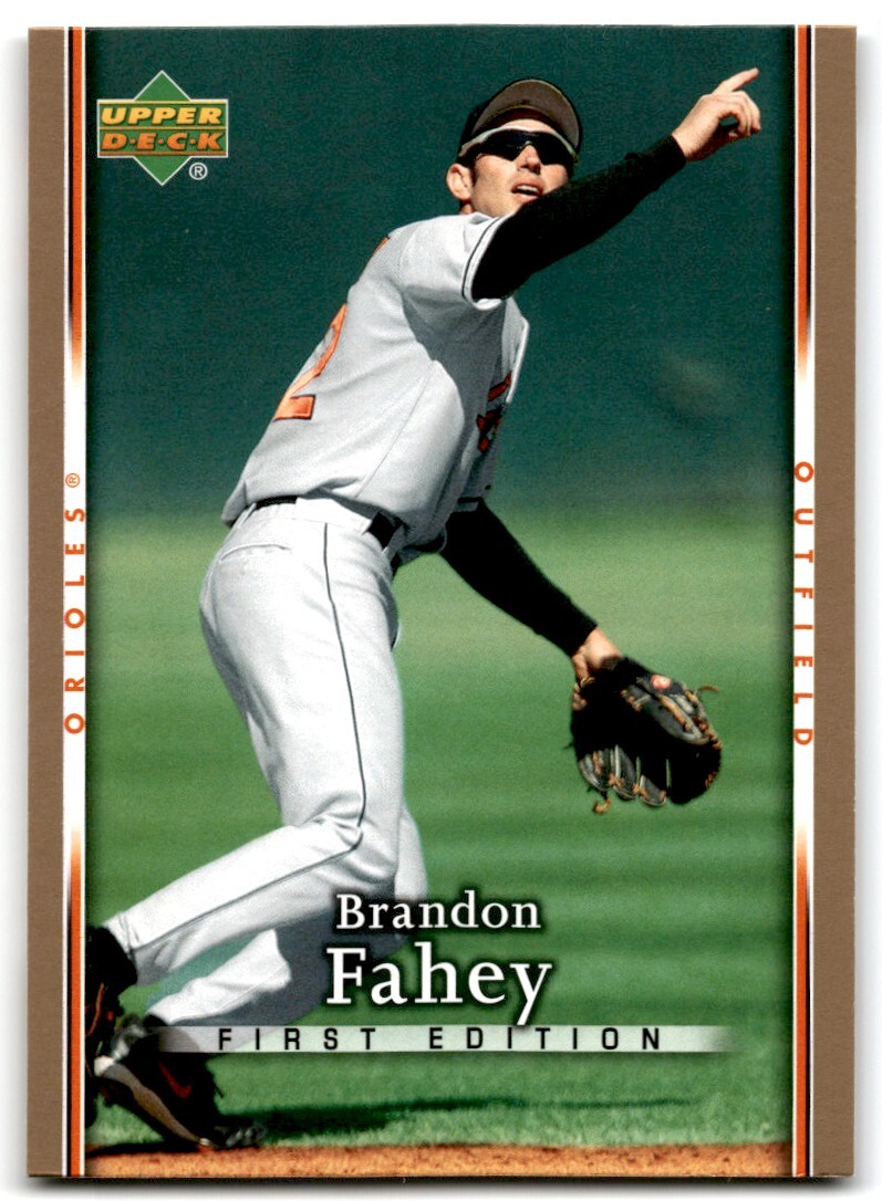 2007 Upper Deck First Edition Brandon Fahey Baseball Cards #52 | eBay