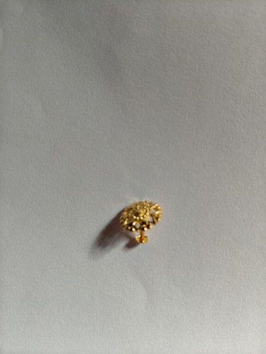 Gold Tone Nose Stud Pressing Nose Ring Piercing Indian Nose Pin Jewelry ...