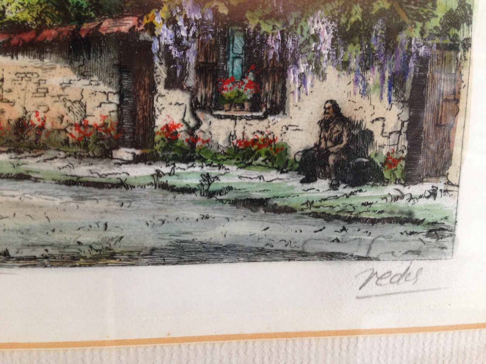 French Artist EUGENE VEDER Barbizon - Atelier JF Millet- Colored ...