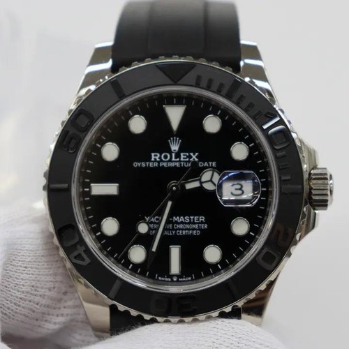 2019 Rolex 226659 Yacht-Master 42mm 18K White Gold Rubber Automatic ...