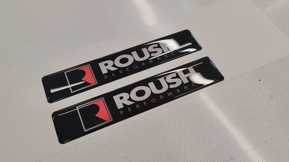 Roush Performance 3D Domed Badge Emblem Decals 2pcs / Sticker Resin Set ...