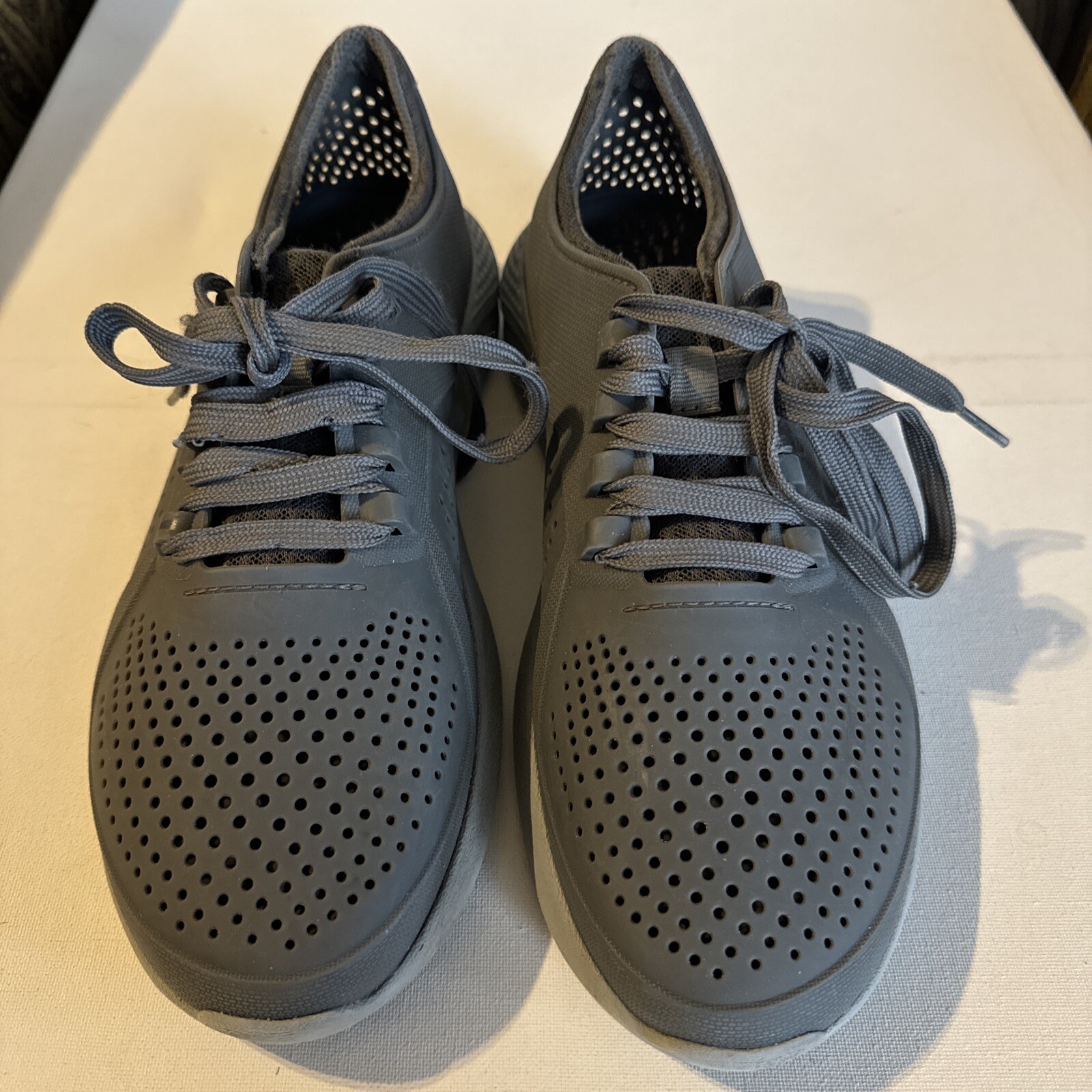 Crocs LiteRide Pacer Men's Sneakers Men’s size 8 Gray Lace Up ...
