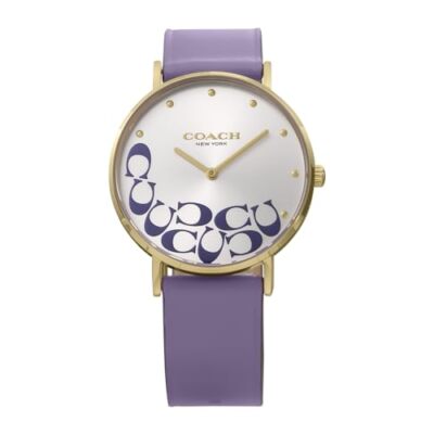 [Coach] PERRY Watch Quartz Daily Waterproof 14504134 Women's Purple | eBay