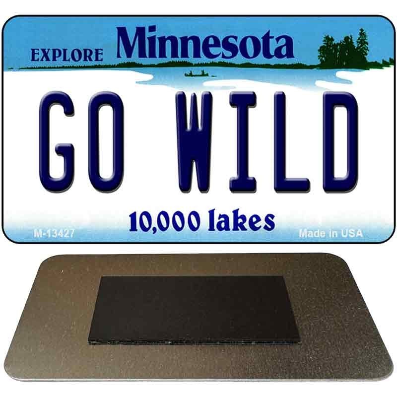 Go Wild Novelty Metal Magnet Fridge Refrigerator Home Kitchen ...