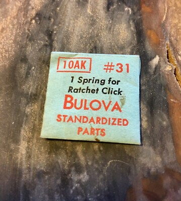 A-11 ORD vintage Bulova military watches 10AK Spring for Ratchet Click ...