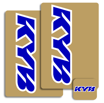 KYB Fork Decals Stickers KYB BLUE Fork Shock Wraps Stickers A Kit CRF ...