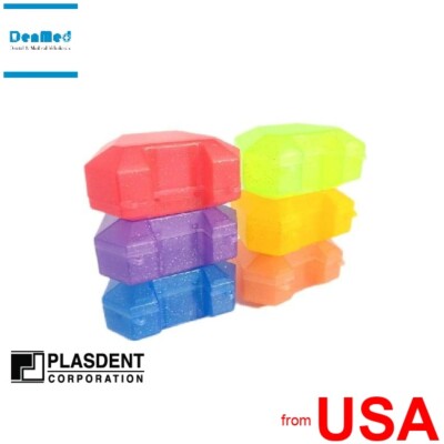 PLASDENT Glitter Retainer Box-ASSORTED Colors, 82mm W x 70mm L 42mm H ...