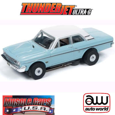 Auto World Ford Thunderbolt Blue Thunderjet R25 HO Slot Car SC340 | eBay
