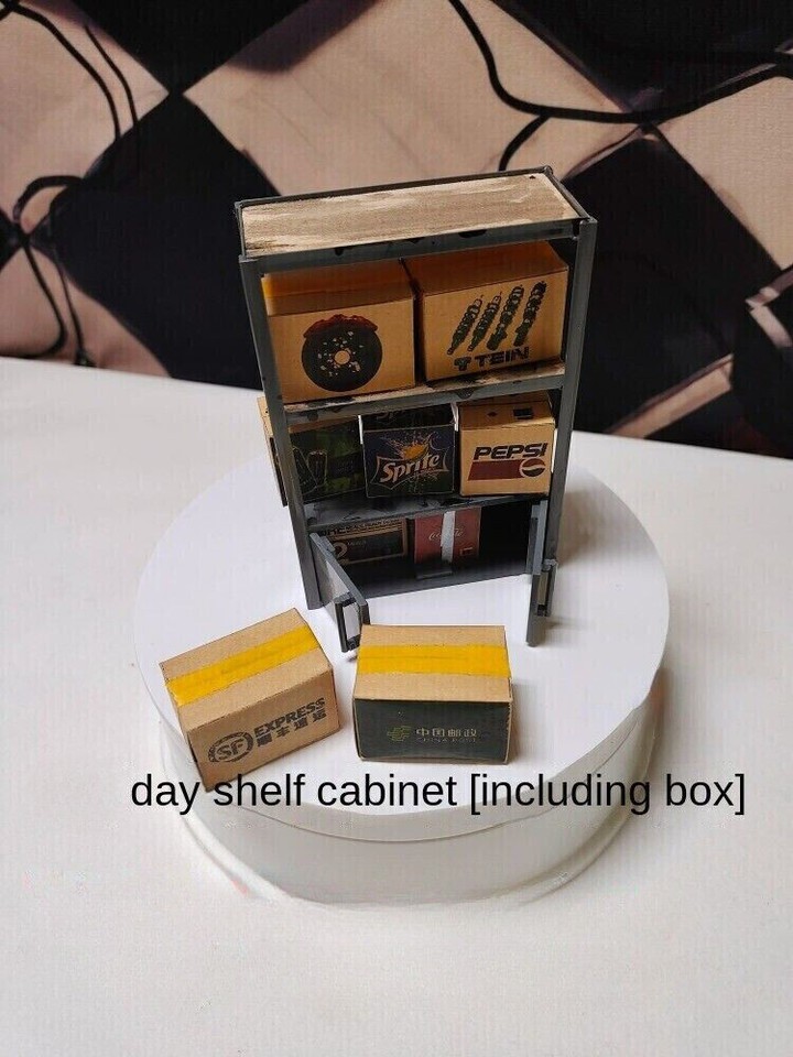 Diorama 1/24 Car Repair Model Set Garage Workshop Tuning Tool Scene ...