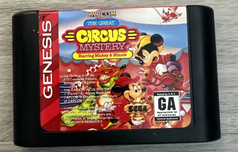 Great Circus Mystery Starring Mickey & Minnie (Sega Genesis, 1994 ...