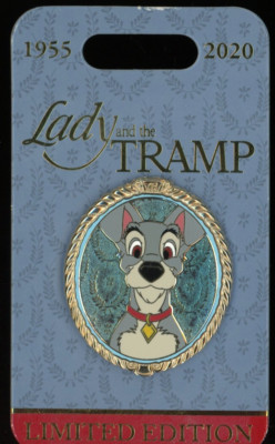 Lady and the Tramp 65th Anniversary Tramp Portrait Cameo LE Disney Pin ...