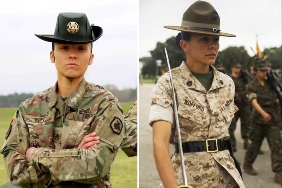 Men's Wool Sergeant Hat Military Campaign Hat Instructor Mountie Ranger ...