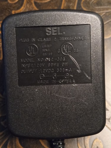 SEL Plug in class 2 transformer model No d12-300 120V 60Hz 9w | eBay