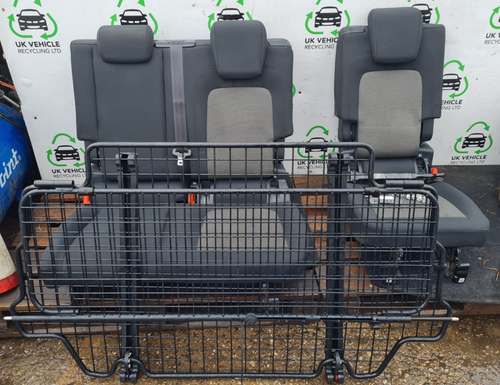 2021 FORD TRANSIT CONNECT DOUBLE CAB PANEL VAN REAR SEATS WITH CAGED ...