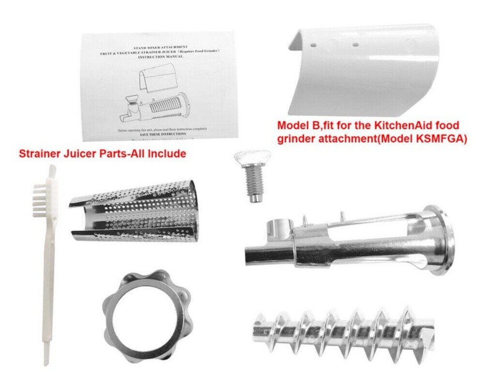 Fruit and Vegetable Strainer Attachment For Kitchenaid FGA/KSMFGA Stand ...