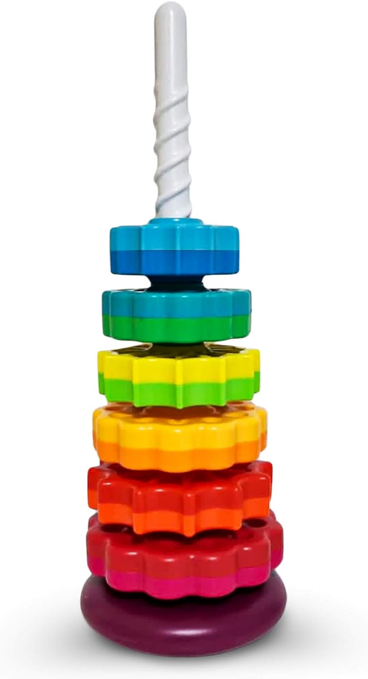 Spinning Toy – Premium Stacking Toy for Kids – Strong ABS Plastic ...