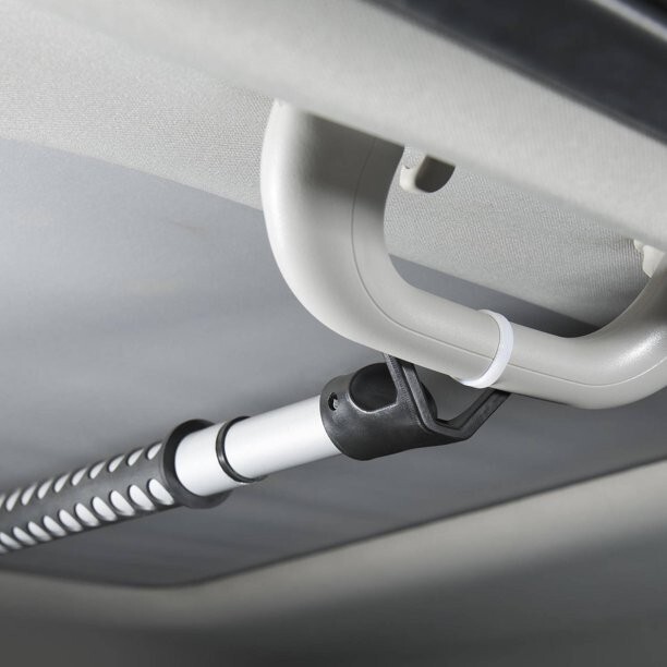 Expandable Heavy Duty Clothes Hanger Bar Steel Garment Rod Car Travel ...