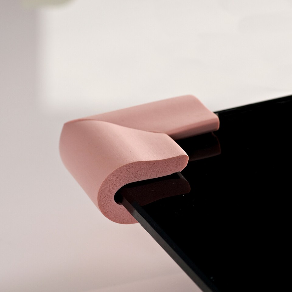 U shape Glass Coffee table/End table Edge Guard Cushion foam Protector ...