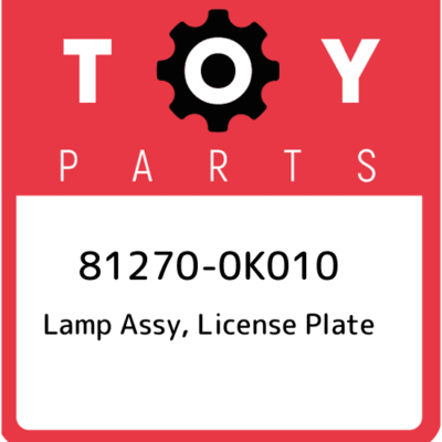 81270-0K010 Toyota Lamp assy, license plate 812700K010, New Genuine OEM ...