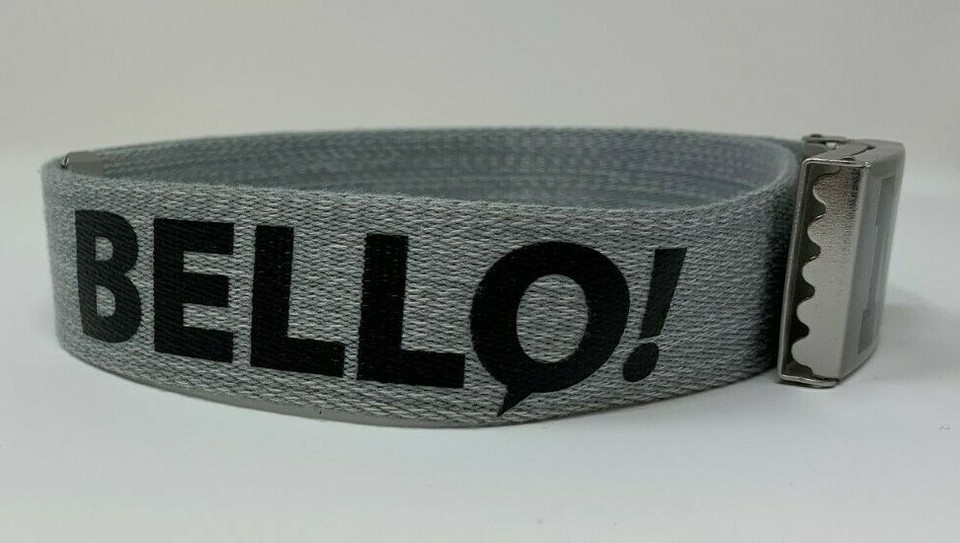 H&M Kids Despicable Me Minions Belt 32” Gray Cotton Adjustable Buckle ...