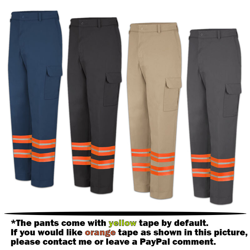 Red Kap Reflective Cargo Pocket Safety Hi Vis Work Pants Industrial ...