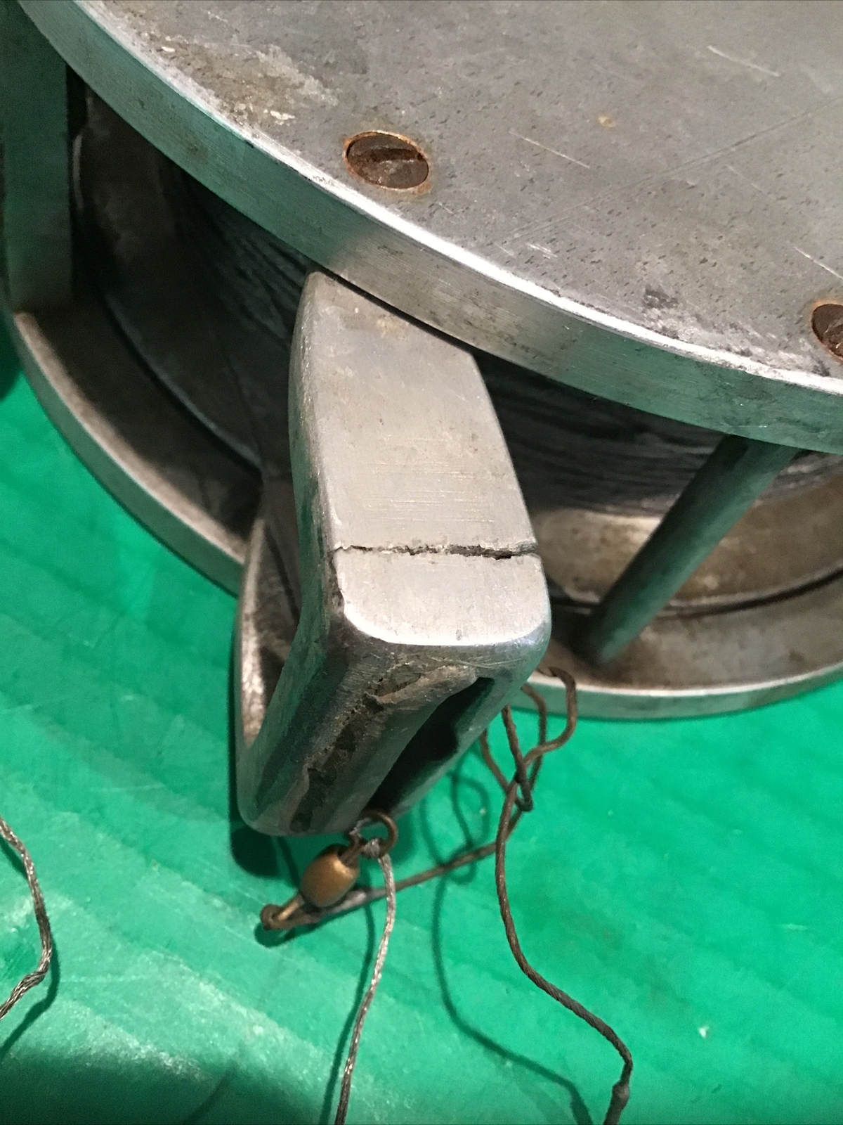 VINTAGE HANDLINE TROLLING REEL Working COLLECT OR FISH Hand Line River ...